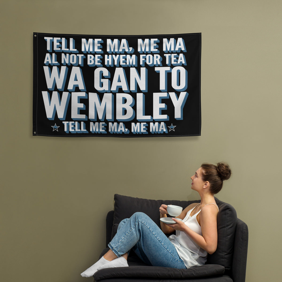 Tell Me Ma, Me Ma NUFC Geordie Flag – A Local Radgie