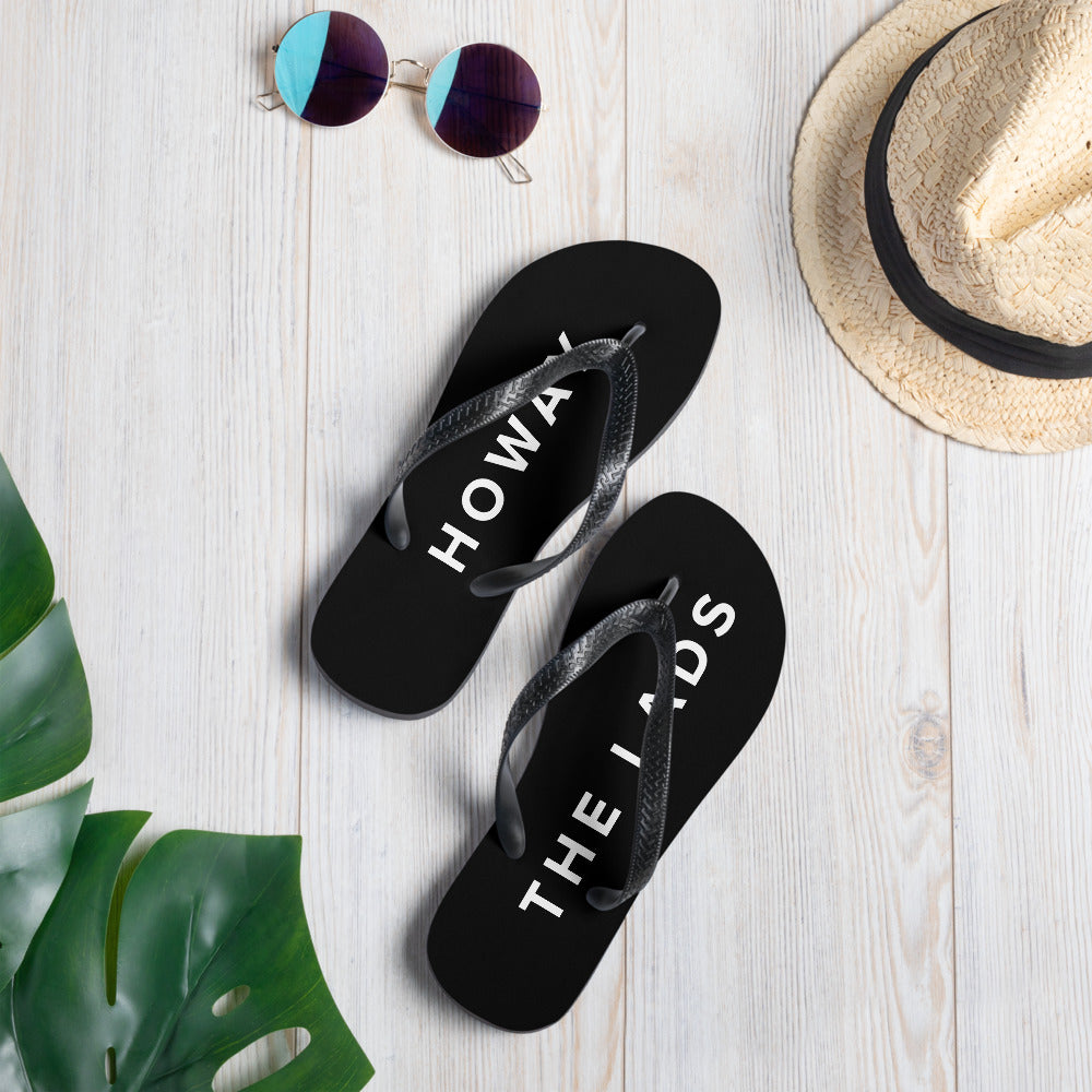 NUFC Howay The Lads Geordie Flip Flops – A Local Radgie